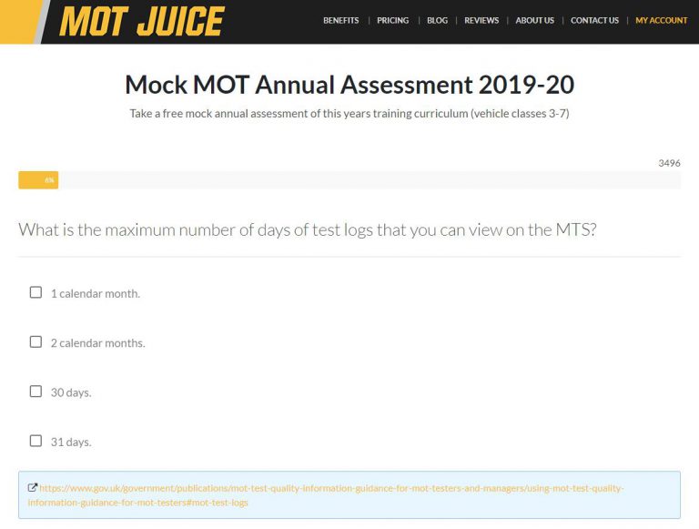 Mock Annual Assessment - MOT Sample Questions - MOT Juice Blog