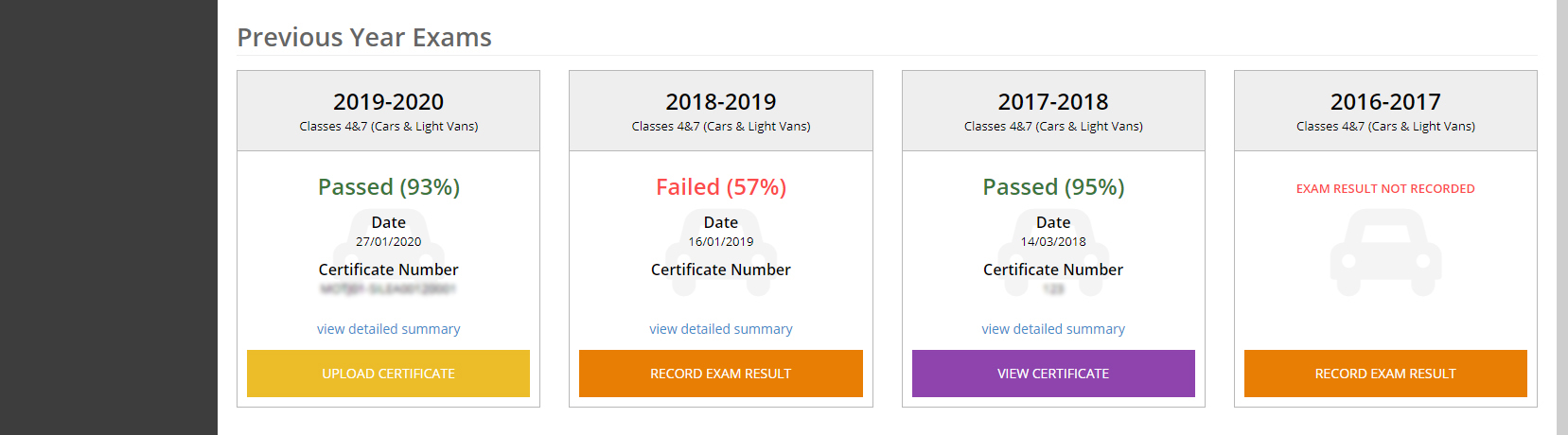 MOT Juice Blog - New annual assessment page for MOT Testers
